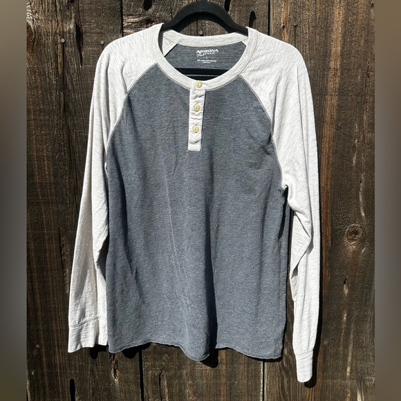 Arizona Jean Company | Shirts | Arizona Gray White Baseball Tee Shirt ...